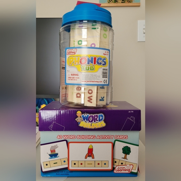 Junior Learning | Toys | Phonics Tub Colorful Word Building Set | Poshmark